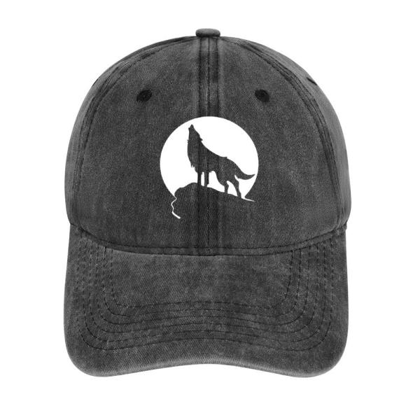 商品名:  Wolf Hat for Women Black Baseball Cap Men Funny Dad Hat Adjustable Vintage Trucker Hat Summerブランド: DIEARA商品サイズ: On...