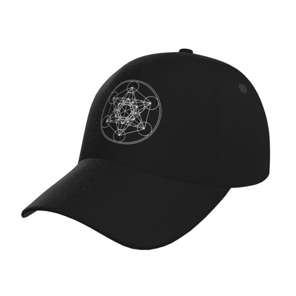 商品名:  Metatron's Cube Baseball Hats Adjustable Trendy Curved Brim Baseball Hat for Men Women Blackブランド: vroos商品サイズ: One ...