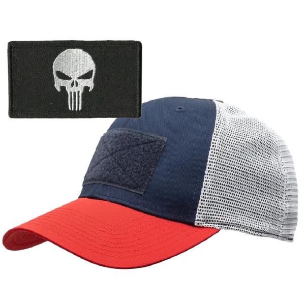 商品名:  Gadsden and Culpeper 5.11 Tactical Trucker Hat Bundle - Red White Blue with USA Flag Patch - Black Skullブランド: Gads...