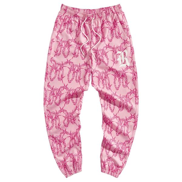 商品名:  WDIRARA Men's Letter Graphic Jogger Pants Drawstring Waist Sweatpants Casual Long Pants Pink Sブランド: WDIRARA商品サイズ: ...