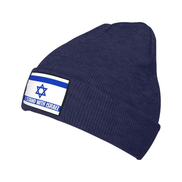 商品名:  Kkaingg I Stand with Israel, Israeli Flag Beanie Hat Women Winter Hats Men Knit Slouchy Skull Cap Hedging Hat Navy...