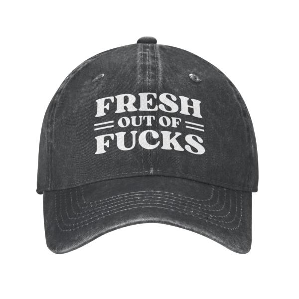 商品名:  Fresh Out of Fcks Hat Fresh Out of Fucks Trucker Hat Men Women Baseball Cap Adjustable Cowboy Hat Blackブランド: Trewr...