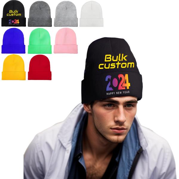 商品名:  Bulk Custom Beanies Hat Wholesale Price Design Your Own Logo for Men or Women Text/Logo Personalized Beanie Gifts....