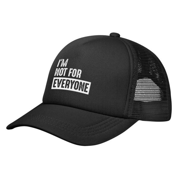 商品名:  I'm Not for Everyone Black Dad Hat Men Women Mesh Baseball Cap Adjustable Trendy Trucker Hat Blackブランド: Generic商品サ...