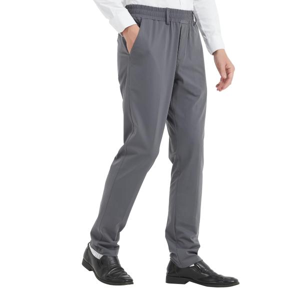 商品名:  LETAOTAO Mens Elastic Waist Pants for Seniors High Stretch Expandable Waist Slaks for Elderly with Magnet Button (...
