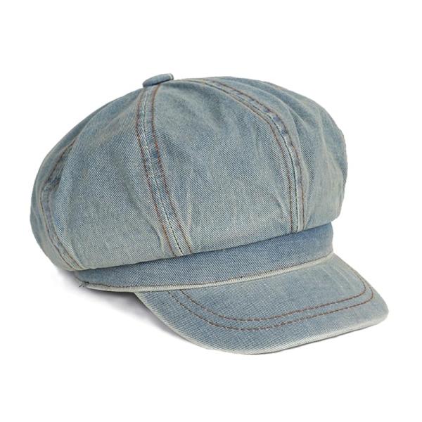 商品名:  Big Head Denim Newsboy Hats for Women, Baggy Jeans Baker Boy Flat Caps Slouchy Cabbie Hat (Light Blue)ブランド: Paticr...
