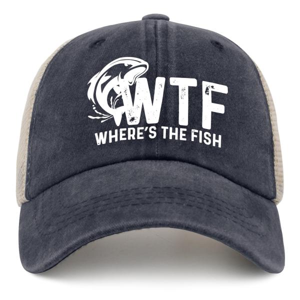 商品名:  Parnassa WTF Where's The Fish Trucker Hat Women Funny Mesh Baseball Cap for Summerブランド: Parnassa商品サイズ: One Size高さ:...