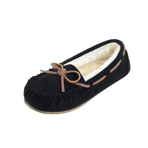 商品名:  FIBURE Womens Moccasin Slippers Micro Suede Cozy Indoor Outdoor House Shoes Black Size 8 USブランド: FIBURE商品サイズ: 8高さ:...