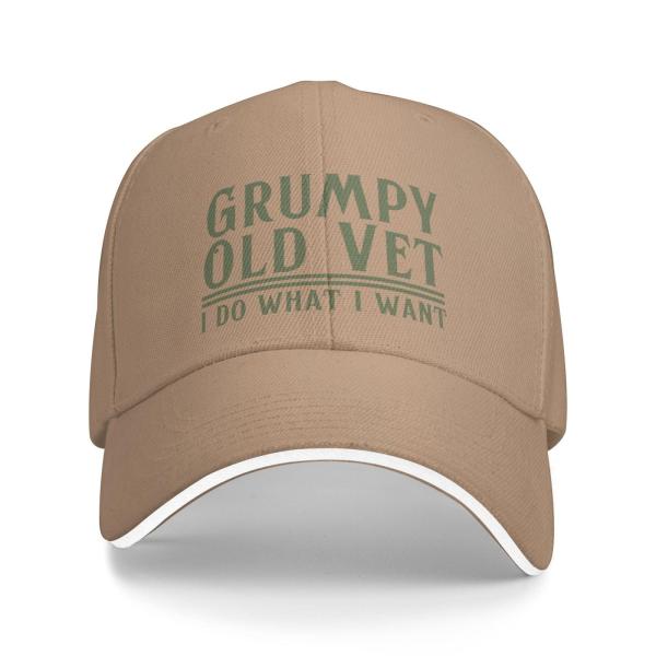 商品名:  Grumpy-Old-Vet-I-Do-What-I-Want Hat for Women Men Baseball Cap Funny Trucker Hat Naturalブランド: Trewrdt商品サイズ: One Si...