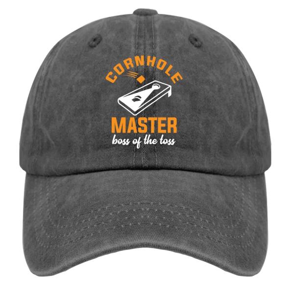 商品名:  Cornhole Master Boss of The Toss Hats 80s Hat Pigment Black Mens Baseball Cap Gifts for Daughter Running Hatsブランド:...