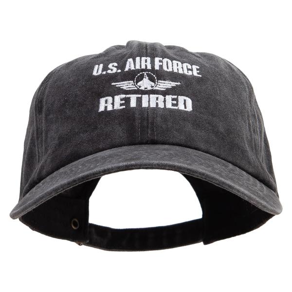 商品名:  e4Hats.com U.S Air Force Retired Embroidered Unstructured Pigment Dyed Cotton Cap - Black OSFMブランド: e4Hats.com商品サイ...