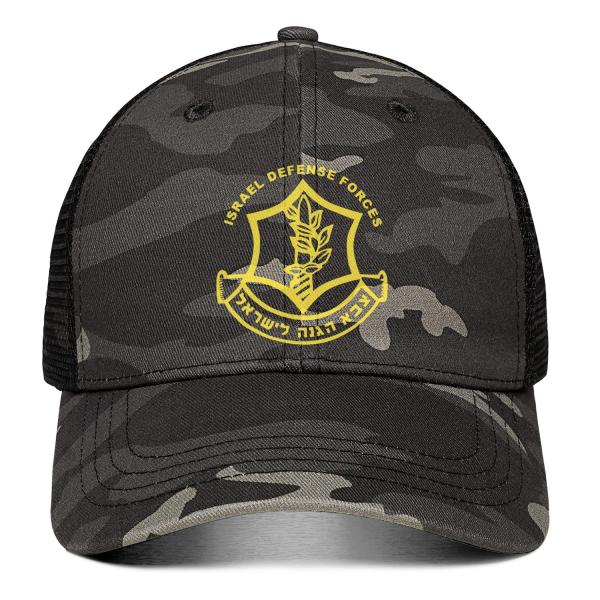 商品名:  IDF Israeli Defense Force Hat Men Women Trucker Hats Adjustable Snapback Baseball Cap Cool Dad Hat Gifts Grey-Camo...