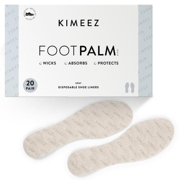 商品名:  KIMEEZ FOOTPALM Disposable Shoe Liner for Sweaty Feet Pre-Cut No Show Sock Insert for Women &amp; Men Moisture Wic...