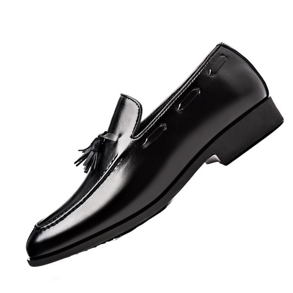 商品名:  Men's Vintage Leather Tassel Oxford Loafers,Fashion Pointed-Toe Slip-on Tuxedo Dress Shoes,Casual Non-Slip Busines...