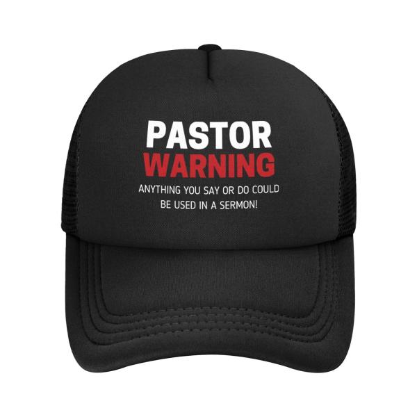 商品名:  Renzund Pastor Warning Anything You Say Hat Funny Gift Baseball Cap for Men Women Blackブランド: Renzund商品サイズ: One Siz...