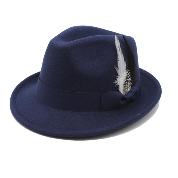商品名:  LIDHAY Classic Fedora Hats for Men &amp; Women Vintage Style Short Brim Felt Hat Panama Fedora Hats with Bands JZ-...