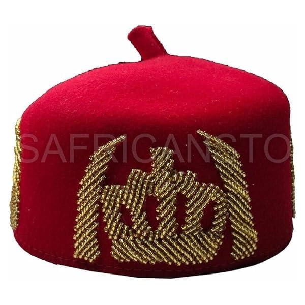 商品名:  High Chief Igbo Cap for Men, Igbo Traditional Red Cap, High Chieftaincy - Red (US, Alpha, Medium, Red)ブランド: Generi...