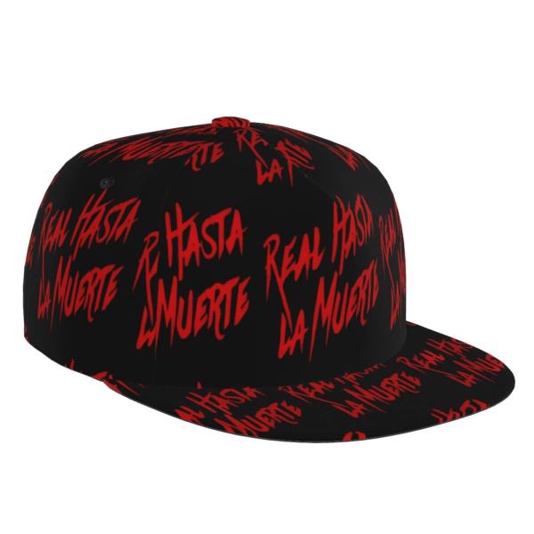 商品名:  TUNLEY Anuel Rapper AA Singer Hat Flat-Brimmed Baseball Cap Dad Ball Hat Snapback Hip Hop Cap for Men and Women Bl...