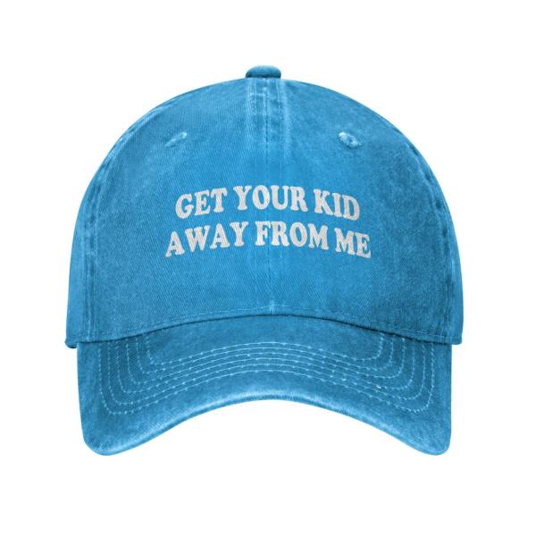 商品名:  Funny Get-Your-Kid-Away-from-Me Trucker Hat Women College Beer Silly Party Hats Vintage Novelty Snapback Baseball ...