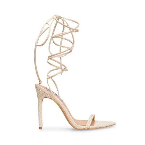 商品名: Steve Madden プレミア レディース ストラップ レースアップ ドレスヒール, ボーン, 9.5 Steve Madden Premier Women's Strappy Lace-Up Dress Heels, Bon...