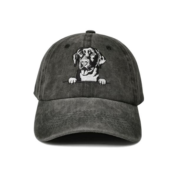 商品名:  Hepandy Embroidered Labrador Retriever Hat for Women Men, Gift for Dog Mom Dog Dad, Washed Black Embroidery Baseba...