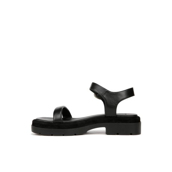 商品名: Vince レディース Heloise アンクルストラップ プラットフォームサンダル, ブラックレザー, 7 Vince Womens Heloise Ankle Strap Platform Sandal Black Leath...