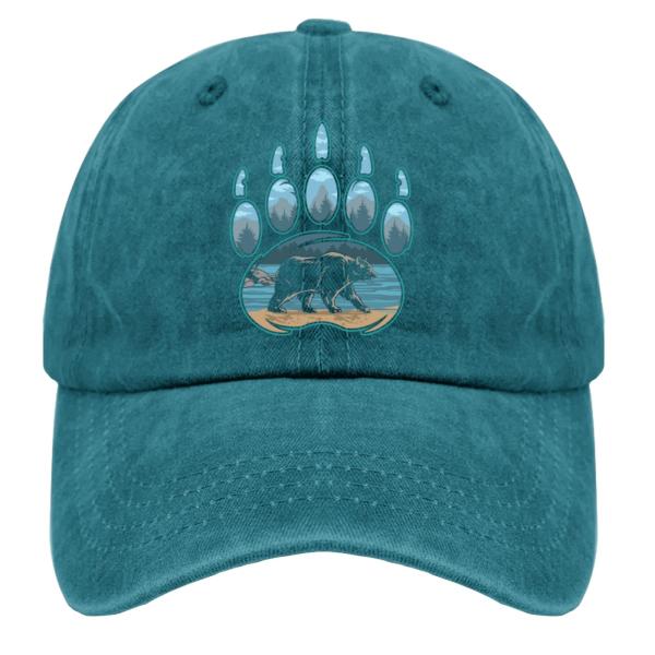 商品名:  Lake Mountain Tree Bear Paw Baseball Cap Fish Hat Cyan Blue Hat for Men Gifts for Women Summer Capsブランド: WALKGOO商品...
