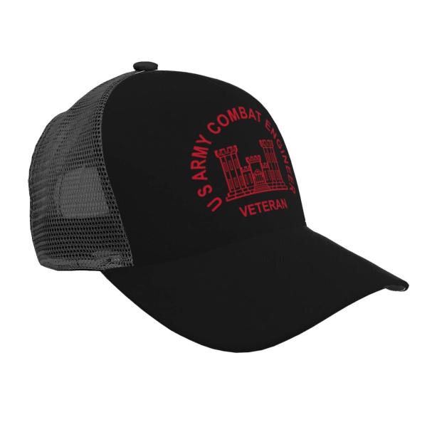 商品名:  WOLEN US Army Combat Engineer Veteran Baseball Cap Adjustable Mesh Trucker Hatブランド: WOLEN商品番号: 色: Black素材: Polyest...