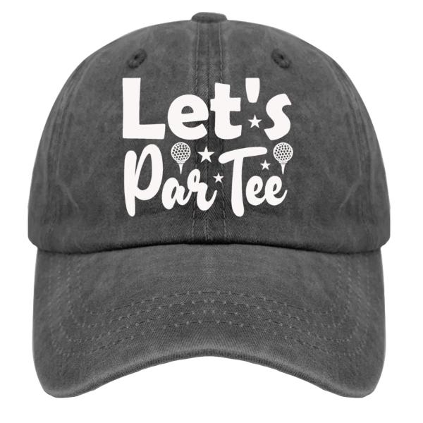 商品名:  Golf Let's Par Tee Golf Hat Custom Hats for Men Pigment Black Womens Sun Hat Gifts for Dad Baseball Capブランド: PEAKP...