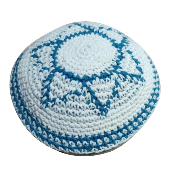 商品名:  Flat Top Jewish Kippah Hat Embroidery White Hat for Women Men Traditional Hat for Religious Observancesブランド: NUEAY...