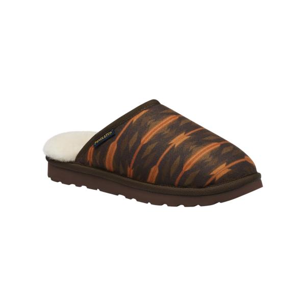 商品名:  Pendleton Men's Palmer Slipper ? Cozy Shearling Lining with Signature Patterned Upper ? Wyeth Trail Grey, 9M USブラン...