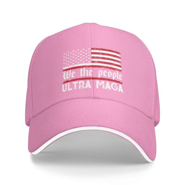 商品名:  Ultra MAGA - We The People Classic Trucker Hat Pink Adjustable Hats Gift for Men Womenブランド: Generic商品サイズ: One Size...