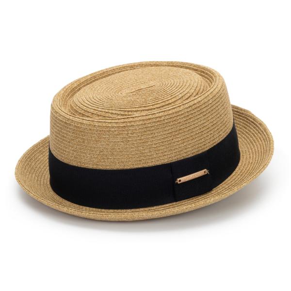 商品名:  Men Women Straw-Pork-Pie-Hat - Classic Boater Hat with Black Band Summer Beach Hat UPF50+ Size:S-Mブランド: Eohak商品サイズ...