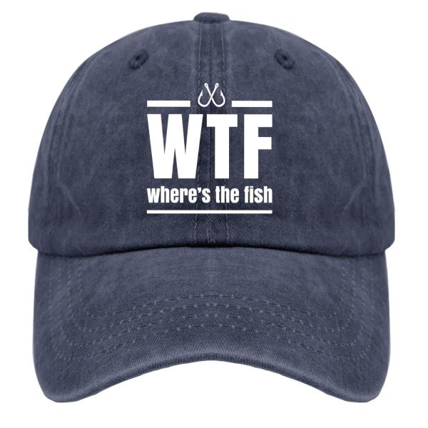 商品名:  Skymader WTF Where's The Fish Hat Trucker Cap Navy Blue Womens Hats Gifts for Men Running Capブランド: Skymader商品サイズ: ...