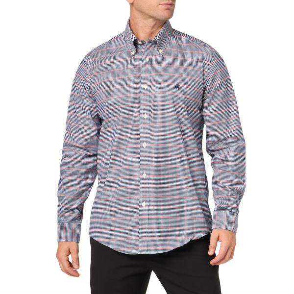 商品名:  Brooks Brothers Men's Non-Iron Stretch Oxford Long Sleeve Check Sport Shirt, Navy, XX-Largeブランド: Brooks Brothers商品...