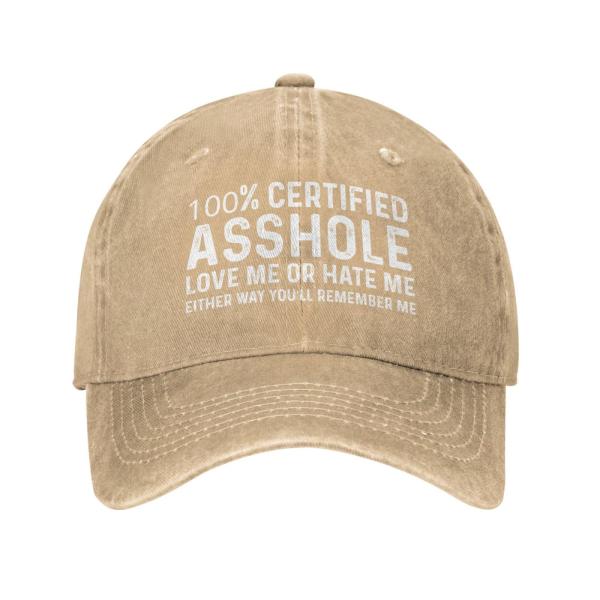 商品名:  Philysonic 100% Certified Assholes Loves Me Or Hate Me Cap Women Baseball Hats Cute Cap Naturalブランド: Philysonic商品サ...
