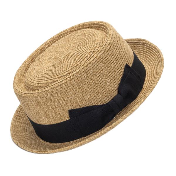 商品名:  Straw Pork-Pie Fedora-Hat for Women-Men Spring-Summer - Boater Derby Sun Hat with Bowknotブランド: Mawjom商品サイズ: Medium...