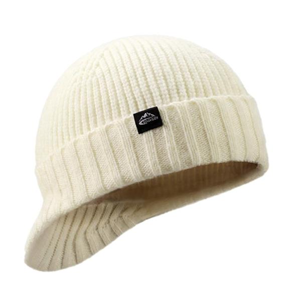 商品名:  Daily Winter Knit Visor Beanie Hat for Women Brimmed Skull Ski Cap Warm Stylish Stretch Baseball Hats Beigeブランド: E...