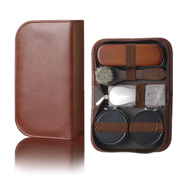 商品名:  Nuoyunova Complete Shoe Care Kit with Black and White Shoe Polish - Perfect for Home and Travel Use - Includes Bru...