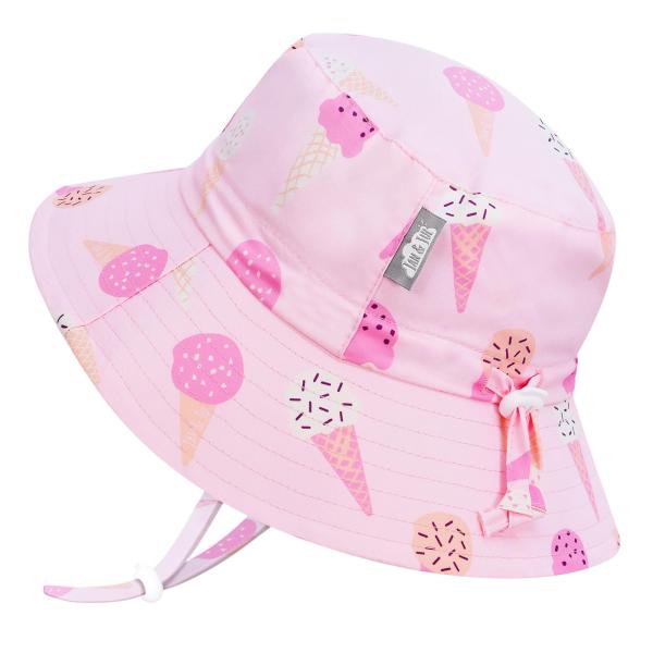 商品名:  JAN &amp; JUL GRO-with-Me Girls Swim Hat with UV Protection, Adjustable (XL: 5-12 Years, Pink Ice Cream)ブランド: JAN ...