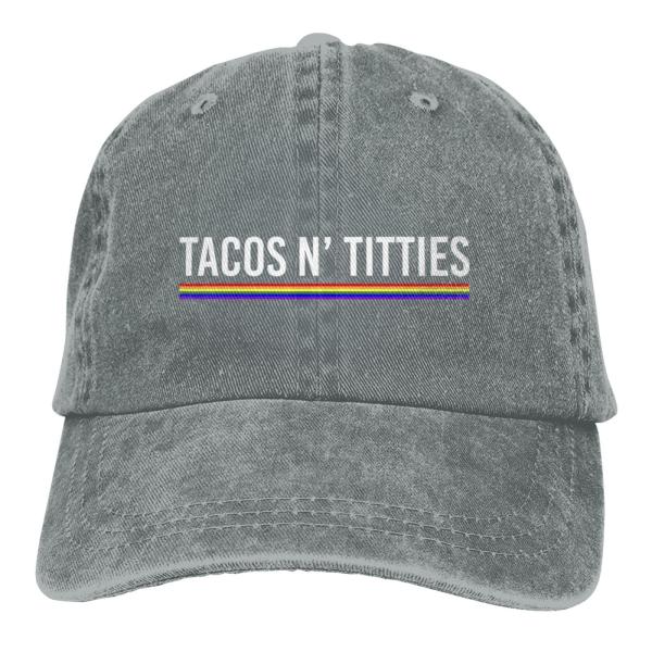商品名:  WETEYAFU Tacos and Titties Funny LGBT Gay Pride Lesbian LGBTQ Gift Black Hat Baseball Cap Golf Dad Trucker Hats fo...