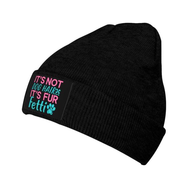 商品名:  KOSPOGO Its not Dog Hair It s Fur Fetti Beanie Hat for Men Women Winter Warm Knit Hats Soft Cozy Skull Cap Blackブラ...