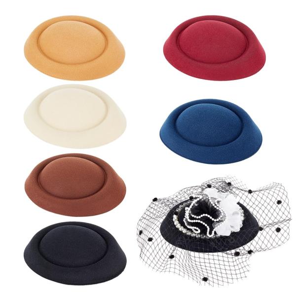 商品名:  AHANDMAKER 6 Colors Fascinator Hats for Women Teardrop Fascinator Hat Base EVA Millinery Base Cocktail Hats Tea Pa...
