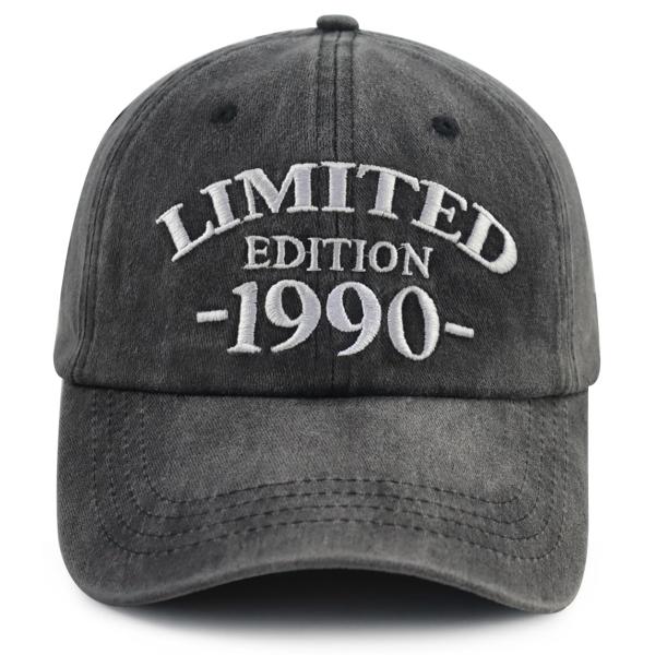 商品名:  Xullaxth 34th Birthday Gifts for Men Women, Limited Edition 1990 Party Decorations Hat, Adjustable Cotton Embroide...