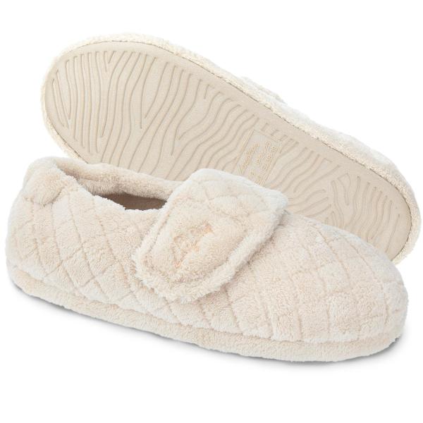 商品名:  LazyStep Women's Nana Adjustable Slipper with Wide Widths(Beige, Size 7-8 Wide)ブランド: LazyStep商品サイズ: 7-8 Wide高さ: 27...