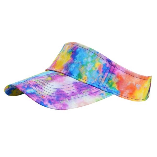 商品名:  Marrywindix 1 Piece of Tie Dye Colorful Sport Wear Athletic Visor Sun Sports Visor Hat Visor Adjustable Cap for Wo...