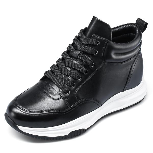 商品名:  CHAMARIPA Men's Height Increasing Elevator Shoes - Hidden Heel Black High-Top Sneakers That Make You 7CM / 2.76 In...