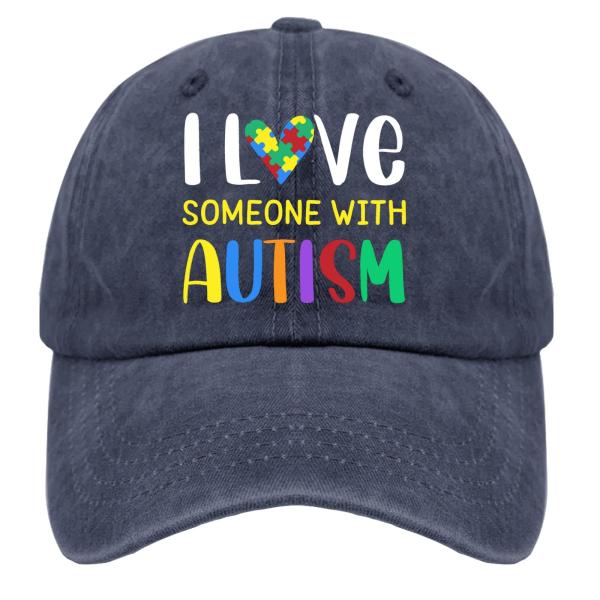 商品名:  I Love Someone with Autism Golf Hat Vintage Hat Navy Blue Womens Baseball Hat Gifts for Dad Hiking Hatsブランド: KIDSH...