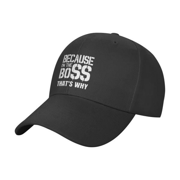 商品名:  ZRCAIFU I'm The Boss That's Why Baseball Cap Fashion Dad Hat Black Trucker Hatsブランド: ZRCAIFU商品サイズ: One Size重量: 95g...