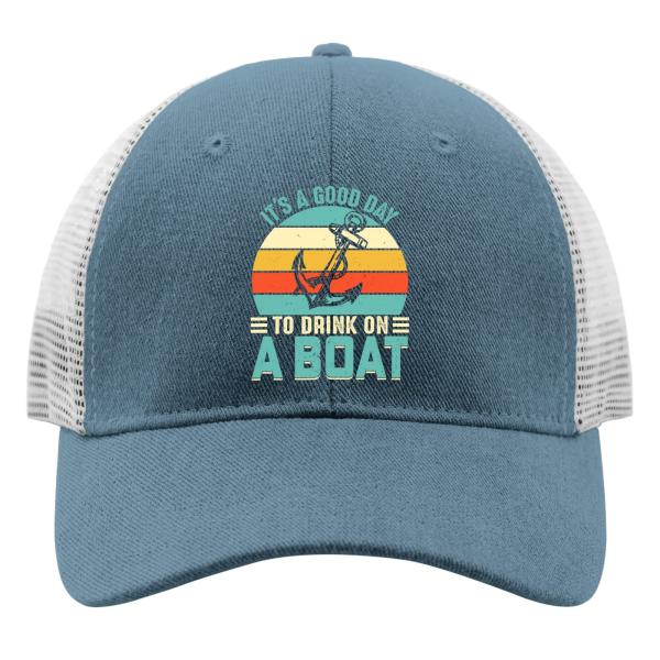 商品名:  ODCRAT Drinking Hats It's A Good Day to Drink On A Boat Hat Women's Hats &amp; Caps SkyBlue Men Hats Gifts for Dad...